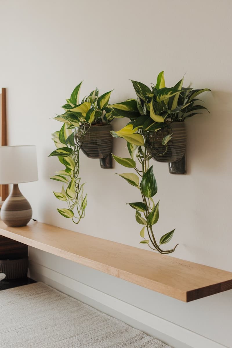 11 Beautiful Ways to Display Pothos Plants on Your Walls - Houseplant ...